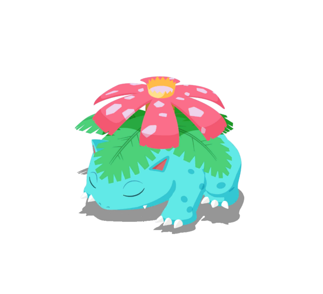 Archivo:Venusaur al sol Sleep.png - WikiDex, la enciclopedia Pokémon