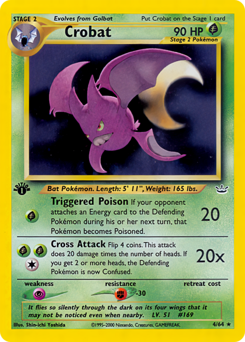 Crobat (Neo Revelation TCG) - WikiDex, la enciclopedia Pokémon