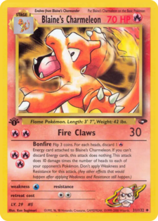 Blaine's Charizard (Gym Challenge TCG) - WikiDex, la enciclopedia Pokémon