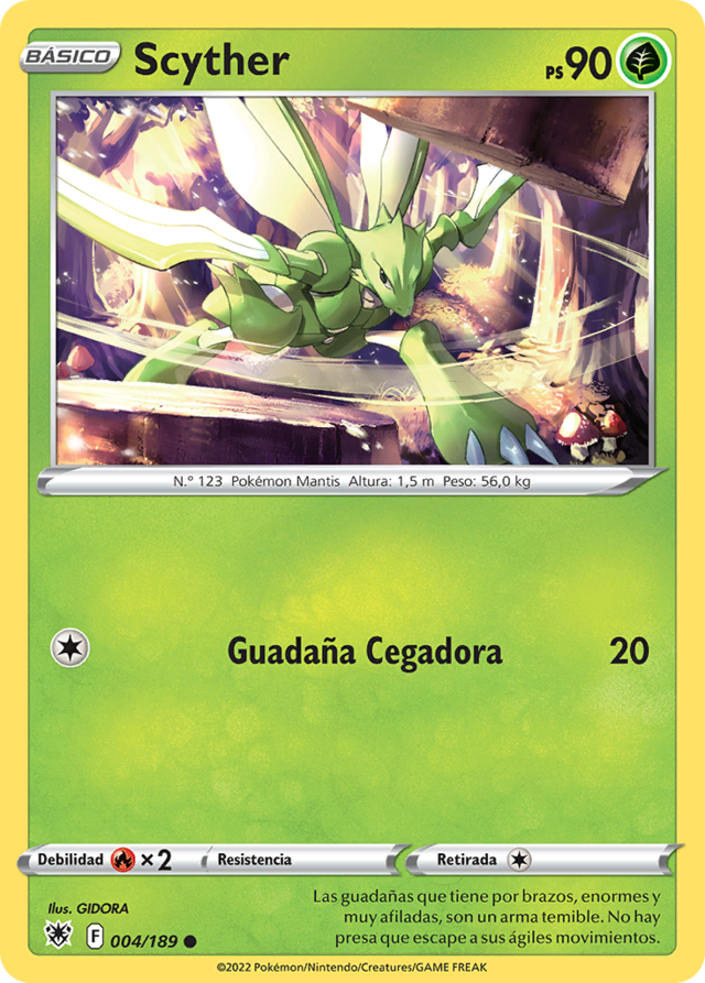 Scyther (Resplandor Astral 4 TCG) - WikiDex, la enciclopedia Pokémon