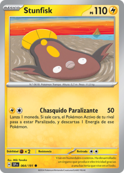 Stunfisk (Chispas Fulgurantes TCG) - WikiDex, la enciclopedia Pokémon