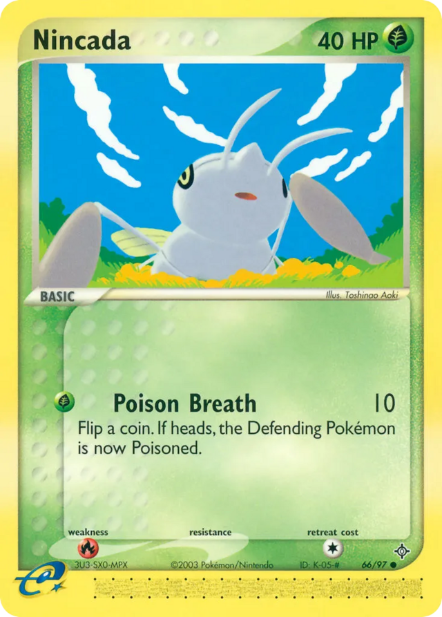 Nincada (Dragon 66 TCG) - WikiDex, la enciclopedia Pokémon