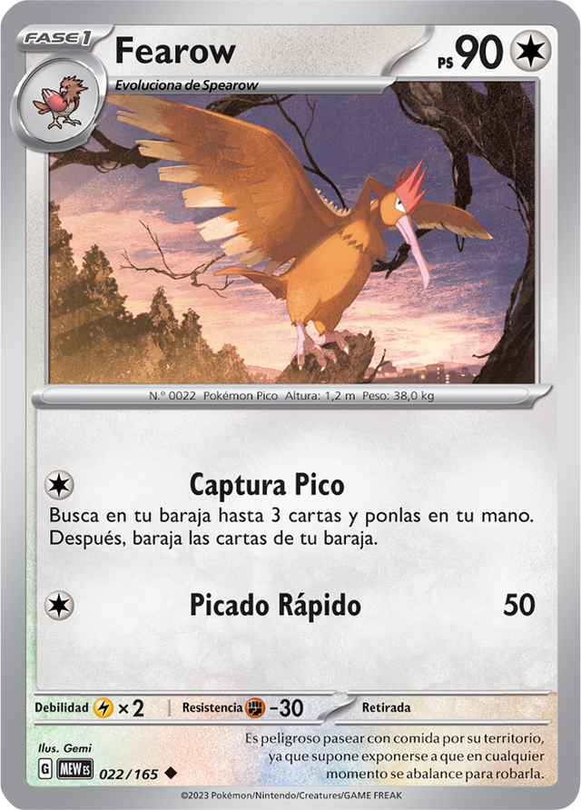 Fearow (151 TCG) - WikiDex, la enciclopedia Pokémon