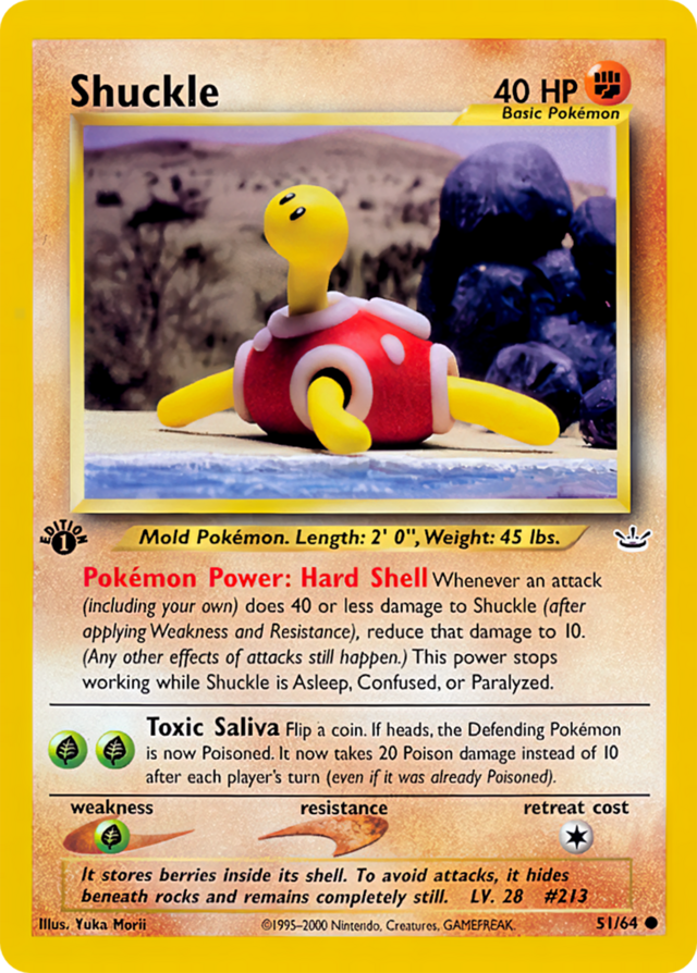 Shuckle (Neo Revelation TCG) - WikiDex, la enciclopedia Pokémon