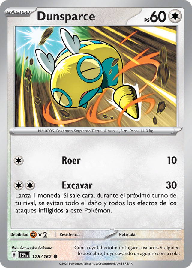 Dunsparce (Fuerzas Temporales TCG) - WikiDex, la enciclopedia Pokémon