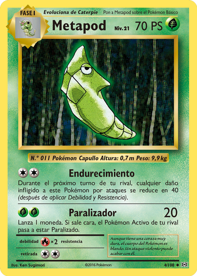 Metapod (Evoluciones TCG) - WikiDex, la enciclopedia Pokémon