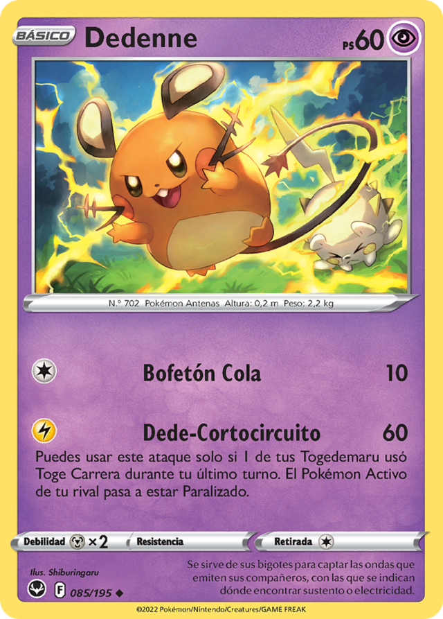 Dedenne (Tempestad Plateada TCG) - WikiDex, la enciclopedia Pokémon