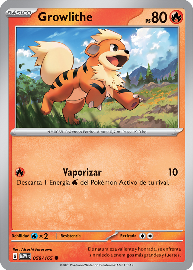 Growlithe (151 TCG) - WikiDex, la enciclopedia Pokémon