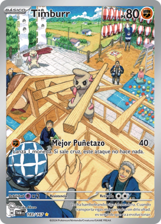 Timburr (Mascarada Crepuscular TCG) - WikiDex, la enciclopedia Pokémon