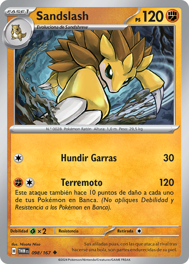 Sandslash (Mascarada Crepuscular TCG) - WikiDex, la enciclopedia Pokémon