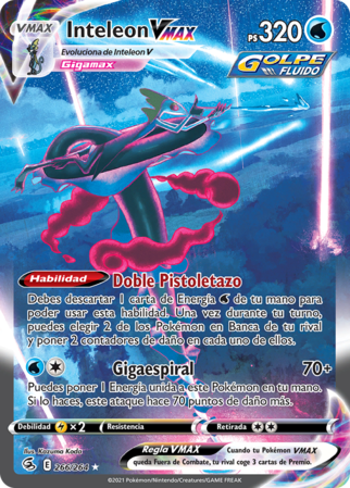 Inteleon VMAX (Golpe Fusión TCG) - WikiDex, la enciclopedia Pokémon