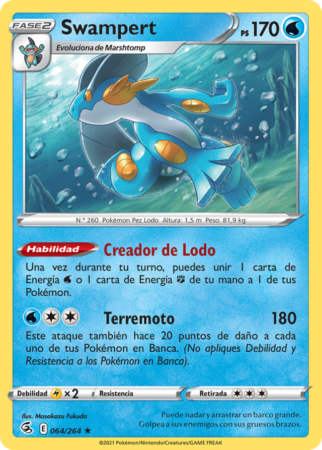 Swampert (Golpe Fusión TCG) - WikiDex, la enciclopedia Pokémon