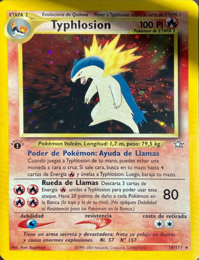 Typhlosion (Neo Génesis 18 TCG) - WikiDex, la enciclopedia Pokémon