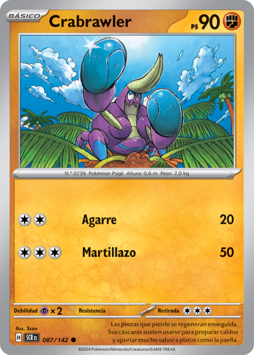 Crabrawler (Corona Astral TCG) - WikiDex, la enciclopedia Pokémon