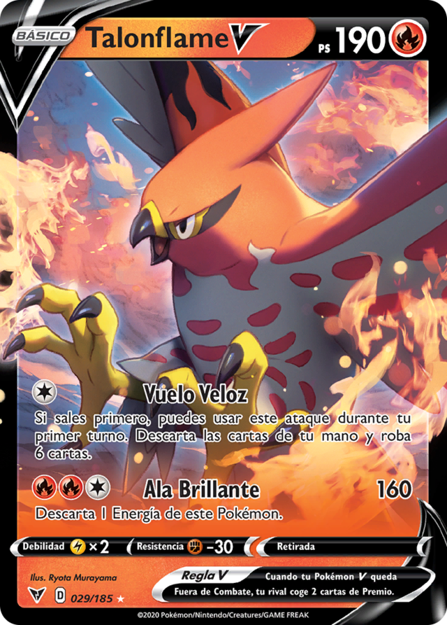 Talonflame V (Voltaje Vívido TCG) - WikiDex, la enciclopedia Pokémon