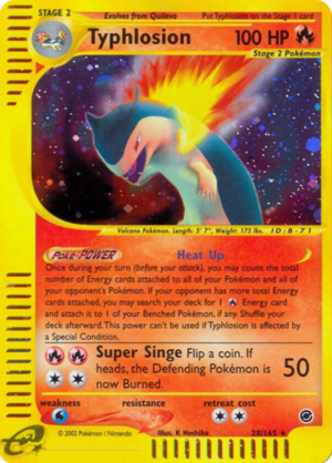 Typhlosion (Expedition Base Set 28 TCG) - WikiDex, la enciclopedia Pokémon