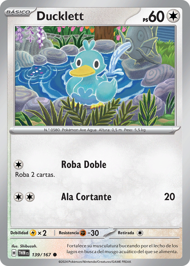 Ducklett (Mascarada Crepuscular TCG) - WikiDex, la enciclopedia Pokémon