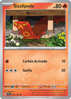Sizzlipede (Chispas Fulgurantes TCG) - WikiDex, la enciclopedia Pokémon