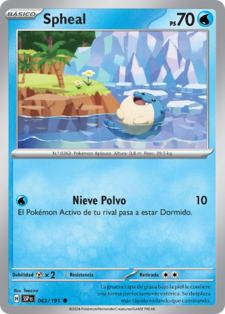 Sealeo (Chispas Fulgurantes TCG) - WikiDex, la enciclopedia Pokémon