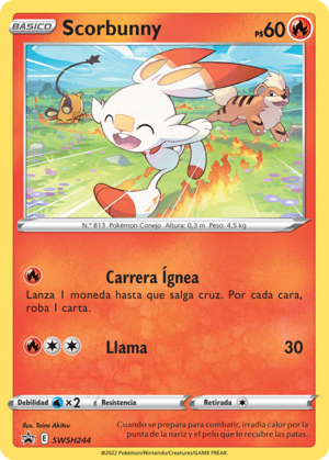 Scorbunny (SWSH Promo 244 TCG) - WikiDex, la enciclopedia Pokémon