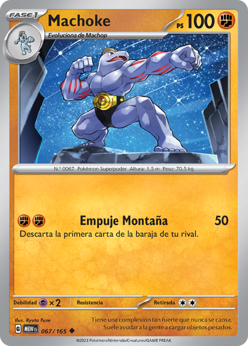 Machoke (151 TCG) - WikiDex, la enciclopedia Pokémon