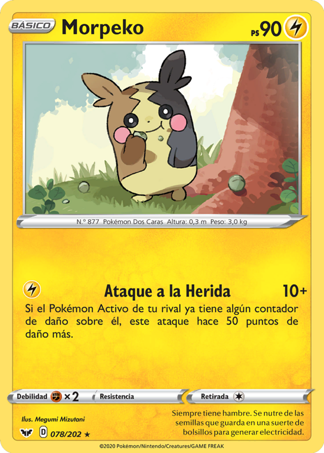 Morpeko (Espada y Escudo TCG) - WikiDex, la enciclopedia Pokémon