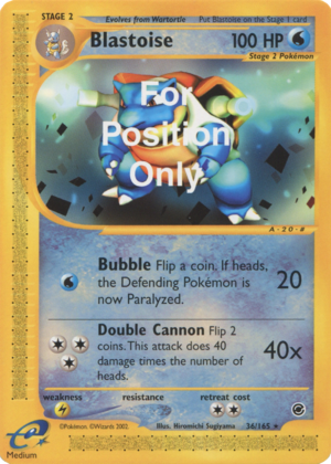 Blastoise (Expedition Base Set 36 TCG) - WikiDex, la enciclopedia Pokémon