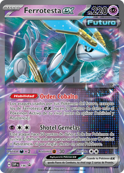 Ferrotesta ex (Fuerzas Temporales TCG) - WikiDex, la enciclopedia Pokémon