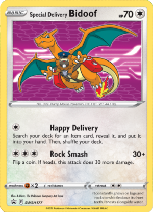 Special Delivery Bidoof (SWSH Promo 177 TCG) - WikiDex, la enciclopedia ...