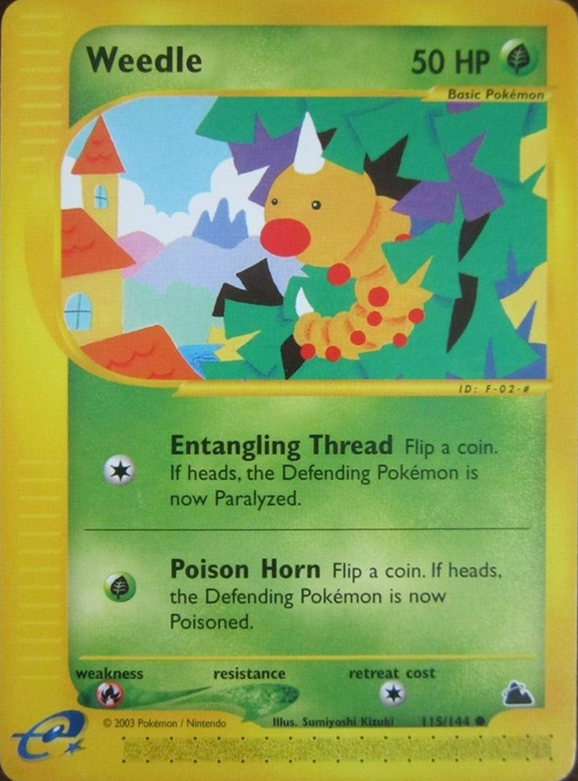 Weedle (Skyridge 115 TCG) - WikiDex, la enciclopedia Pokémon