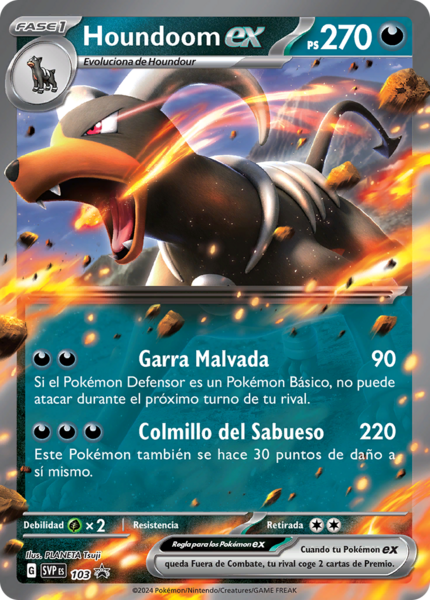 Houndoom ex (Llamas Obsidianas TCG) - WikiDex, la enciclopedia Pokémon