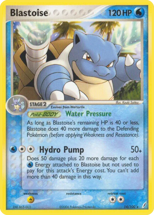 Blastoise (Crystal Guardians TCG) - WikiDex, la enciclopedia Pokémon