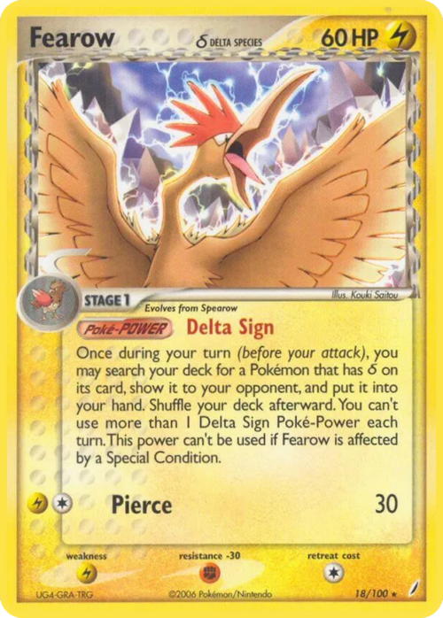 Fearow δ (Crystal Guardians TCG) - WikiDex, la enciclopedia Pokémon