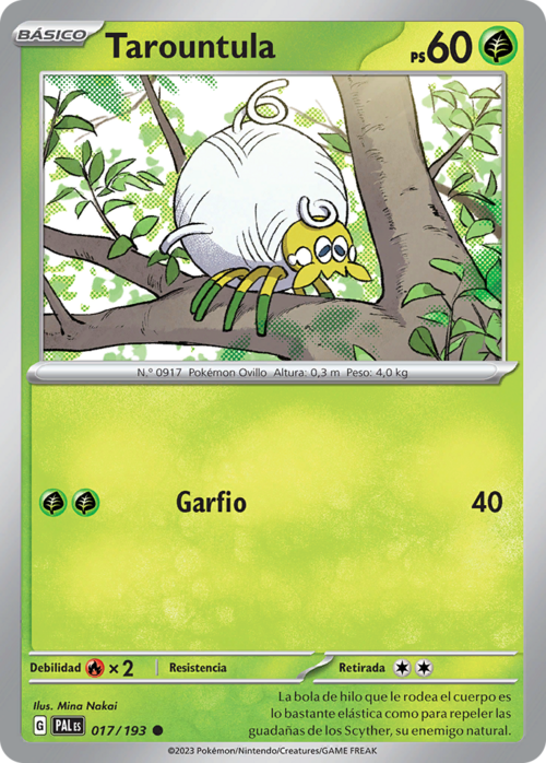Tarountula (Evoluciones en Paldea 17 TCG) - WikiDex, la enciclopedia ...