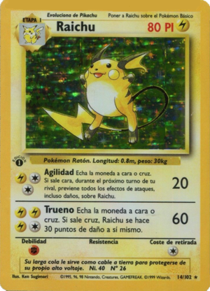Raichu (Base Set TCG) - WikiDex, la enciclopedia Pokémon