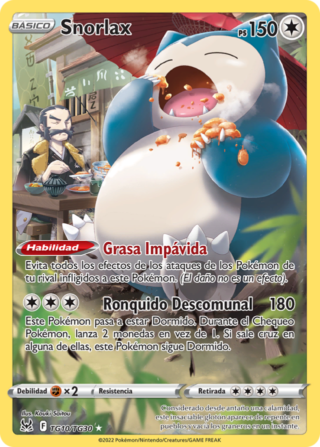 Archivo:Snorlax (Origen Perdido TG10 TCG).png - WikiDex, la enciclopedia Pokémon