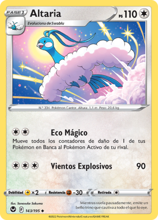 Altaria (Tempestad Plateada TCG) - WikiDex, la enciclopedia Pokémon