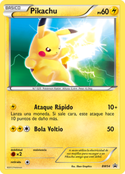 Pikachu (BW Promo 54 TCG) - WikiDex, la enciclopedia Pokémon