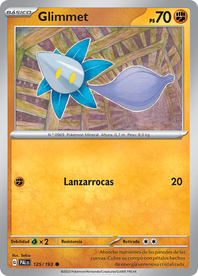 Glimmet (Evoluciones en Paldea 125 TCG) - WikiDex, la enciclopedia Pokémon