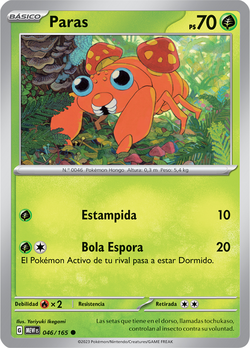 Paras (151 TCG) - WikiDex, la enciclopedia Pokémon