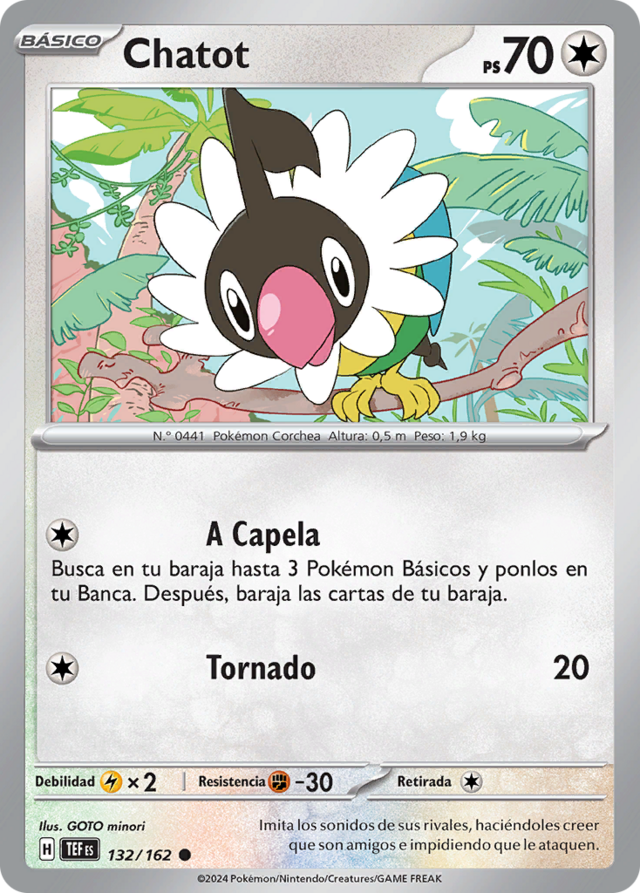 Chatot (Fuerzas Temporales TCG) - WikiDex, la enciclopedia Pokémon
