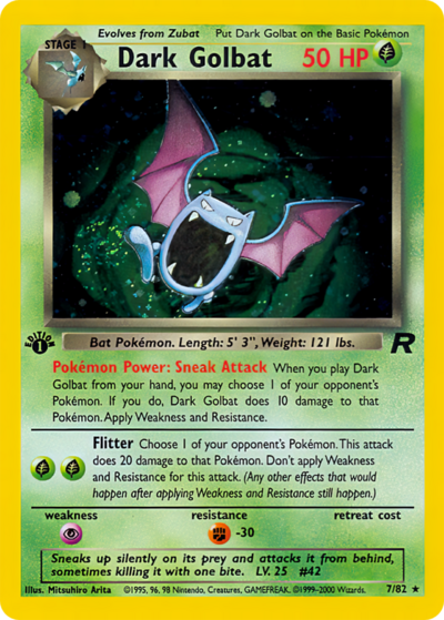 Dark Golbat (Team Rocket TCG) - WikiDex, la enciclopedia Pokémon