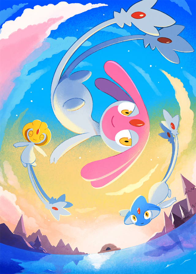 Archivo:Mesprit (Pugna Espaciotemporal 166 TCG Pocket) sin texto.png ...
