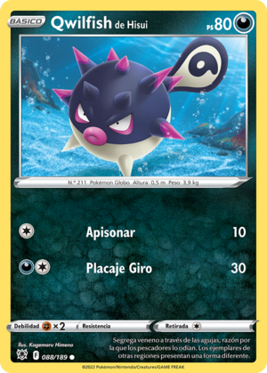 Overqwil de Hisui (Resplandor Astral 90 TCG) - WikiDex, la enciclopedia ...
