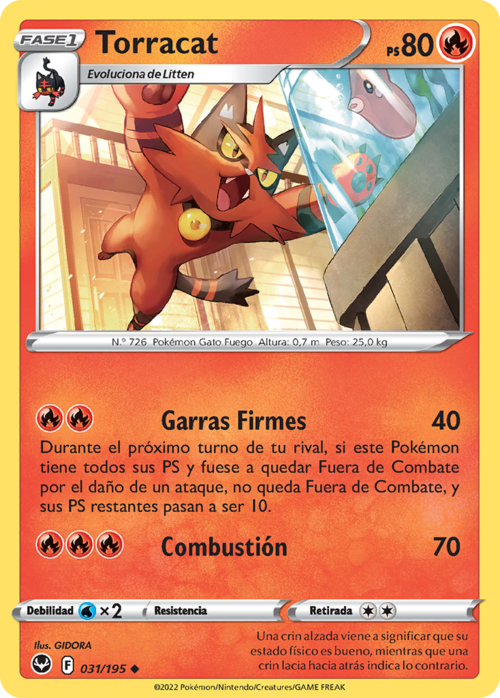 Torracat (Tempestad Plateada TCG) - WikiDex, la enciclopedia Pokémon