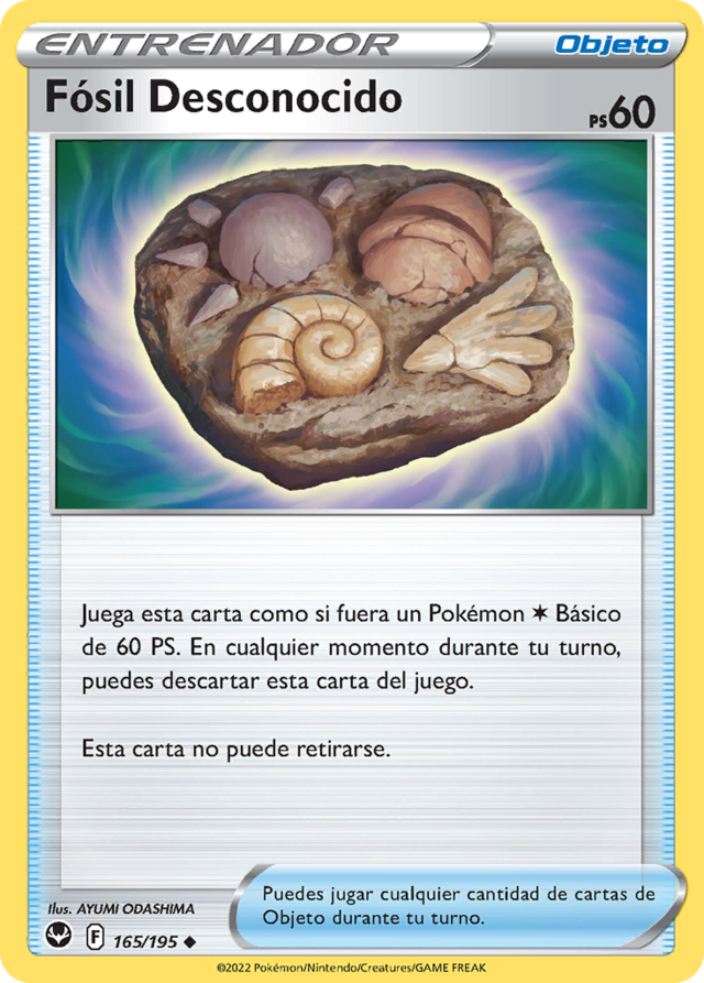 Fósil Desconocido (TCG) - WikiDex, la enciclopedia Pokémon
