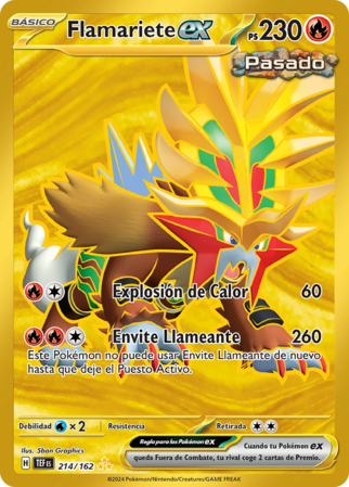 Flamariete ex (Fuerzas Temporales TCG) - WikiDex, la enciclopedia Pokémon
