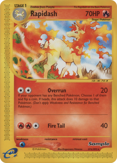 Rapidash (Expedition Base Set TCG) - WikiDex, la enciclopedia Pokémon