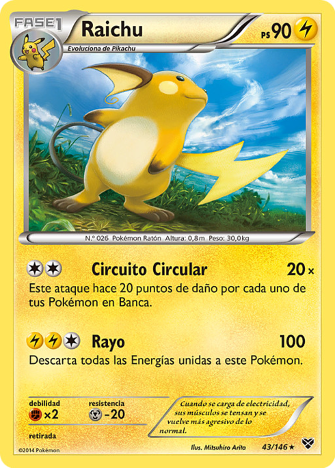 Raichu (XY TCG) - WikiDex, la enciclopedia Pokémon