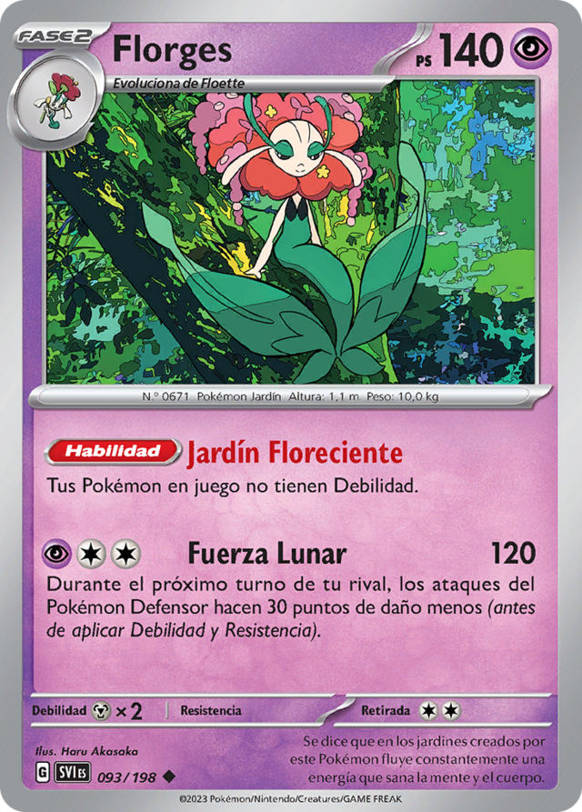 Florges (Escarlata y Púrpura TCG) - WikiDex, la enciclopedia Pokémon